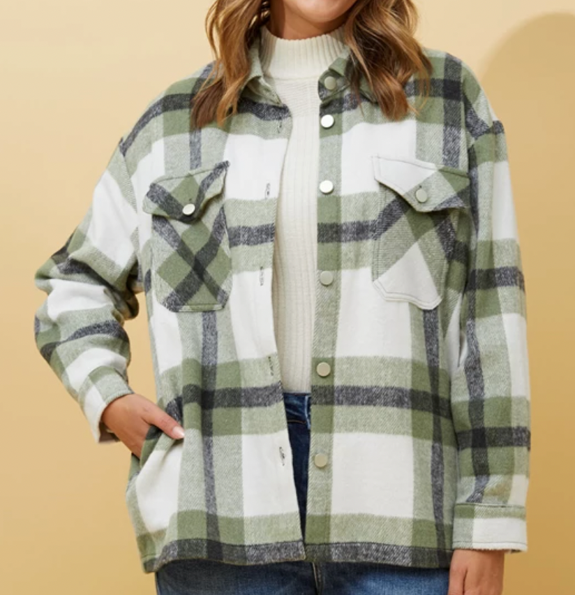 MADRID PLAID CHECK SHACKET – StylishandChicAU